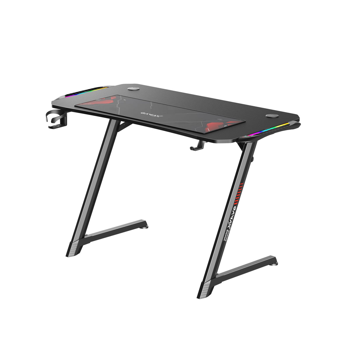 Gamax TD-03 Carbon Fiber Gaming Table 100*60*75cm with RGB Light & MousePad Level Up