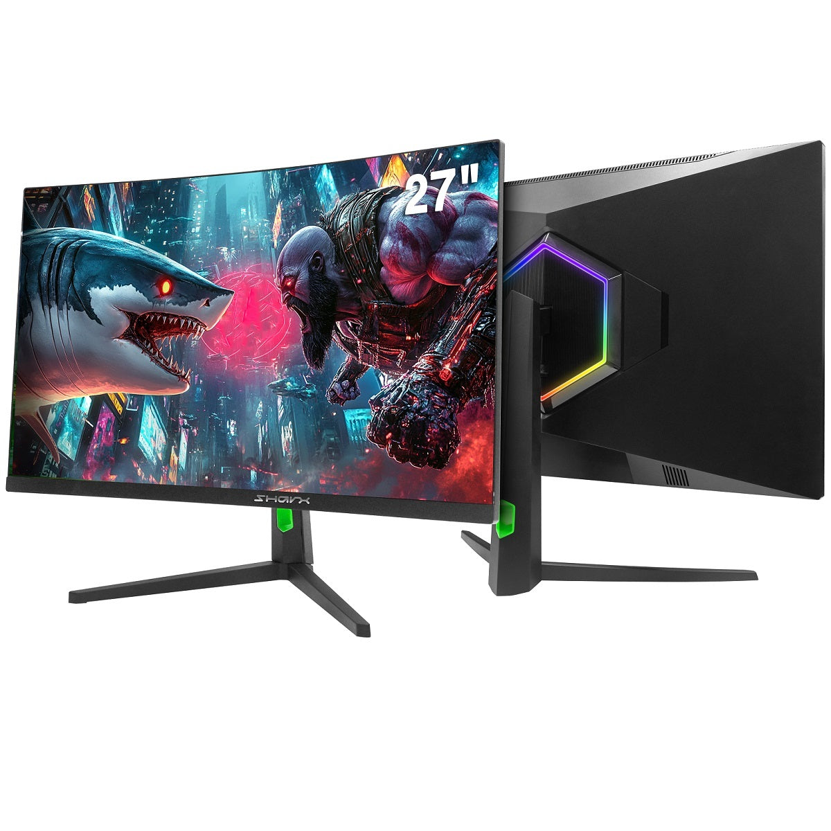 Sharx Gaming Monitor 27" Hdmi 2.1 FHD,OD 200Hz, 0.3ms Curved VA, 27F20 ...
