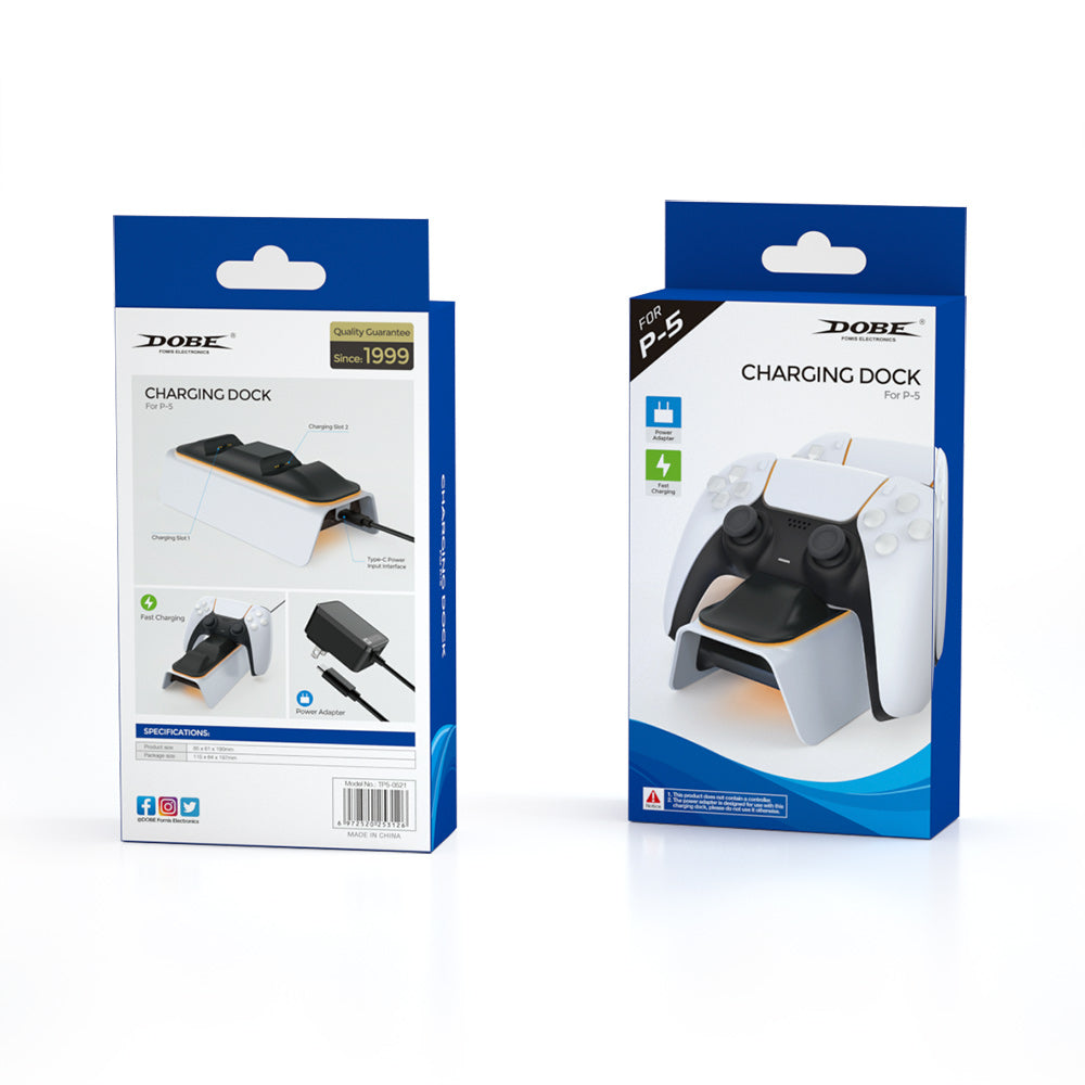 DOBE CHARGING DOCK FOR PS5 - White – Level Up