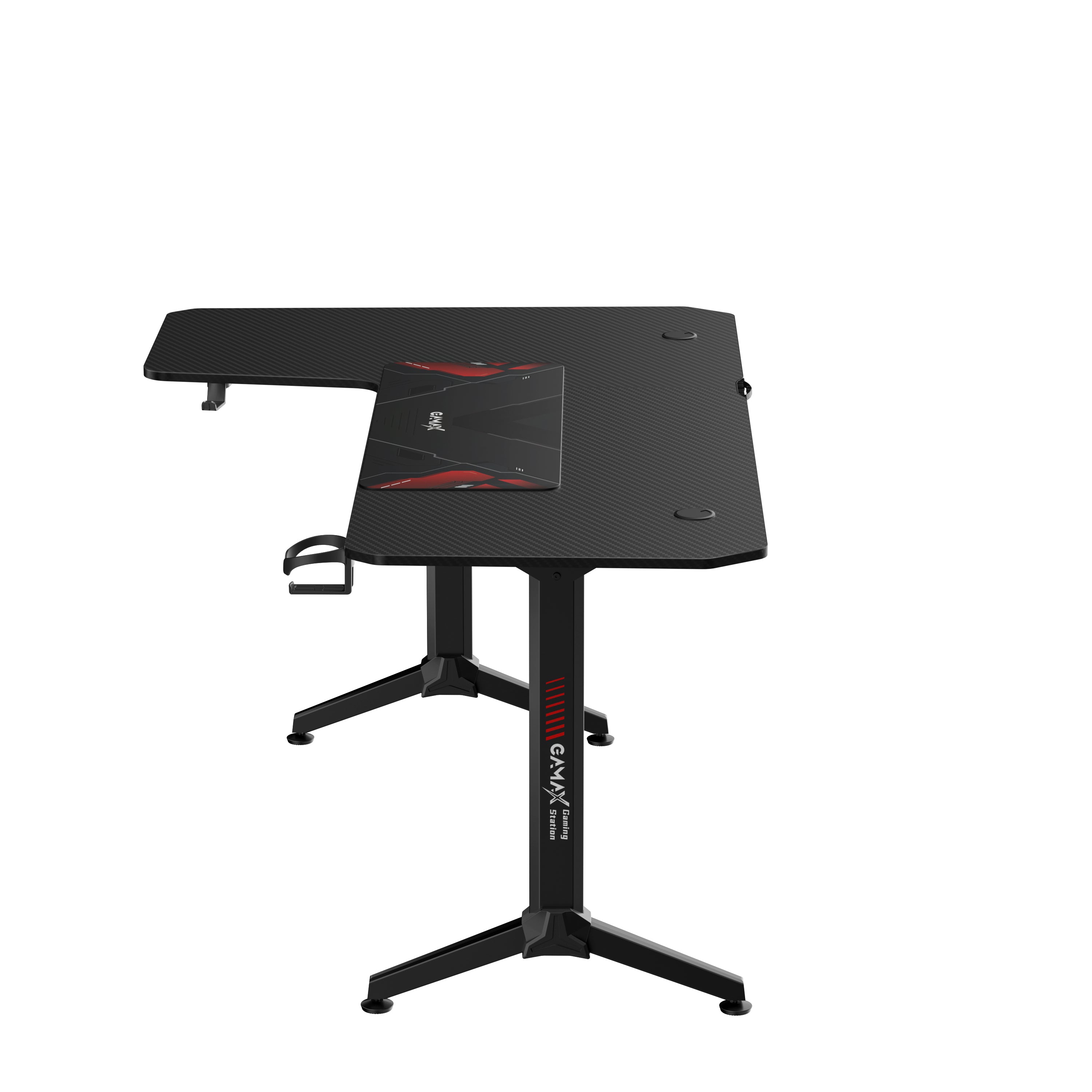 Gamax HY-L Gaming Table (L-Shaped) 160*100*75cm with Mousepad - Left ...