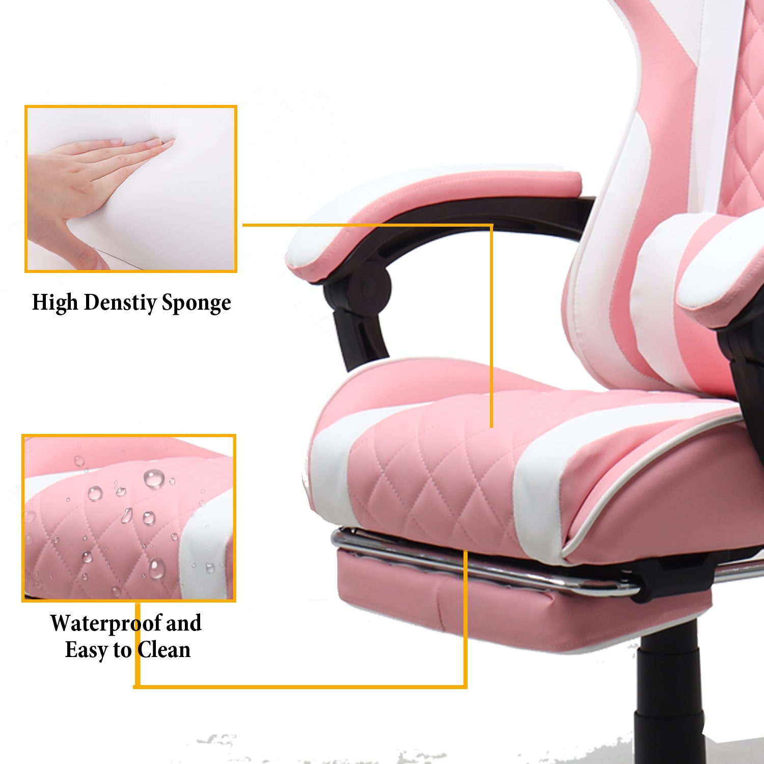 Gamax Gaming Chair Model 1-LT001L with Linkage Function Armrest & Reta ...