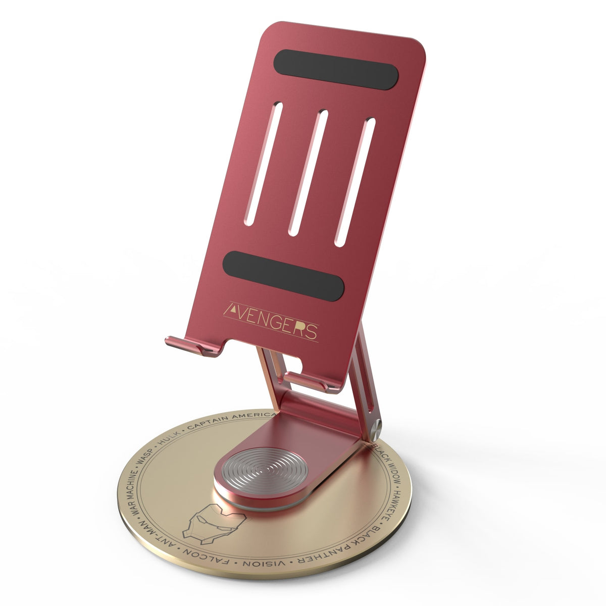 Marvel QS-21 Multifunctional rotating tablet stand Iron Man Red – Level Up