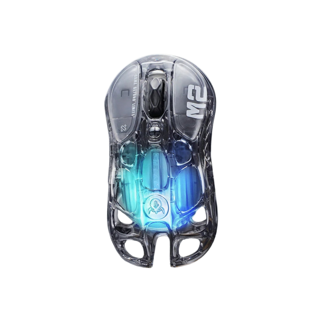 GravaStar Mercury M2 Wireless Gaming Mouse - Transparent Black – Level Up