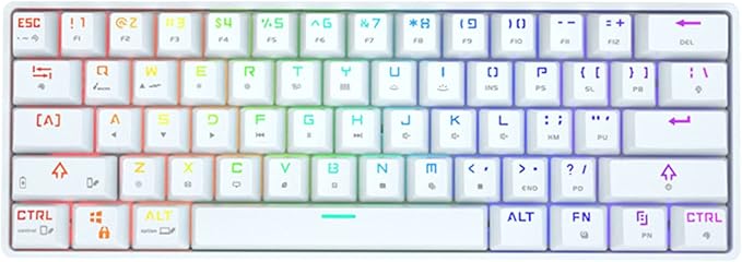 DK61 RGB Mechanical keyboard Wireless & Wire – Level Up