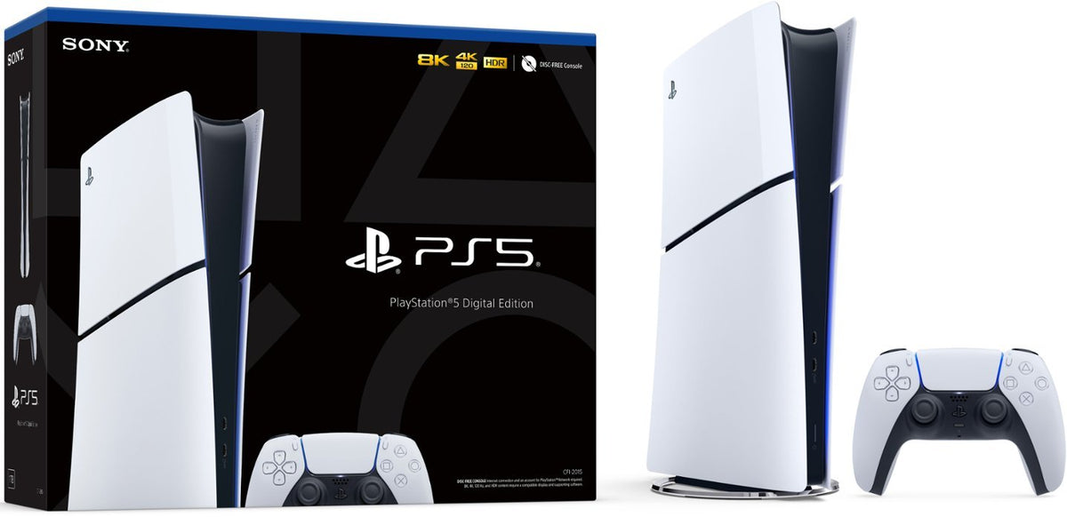 Playstation 5 Slim Console Digital Edition White Level Up
