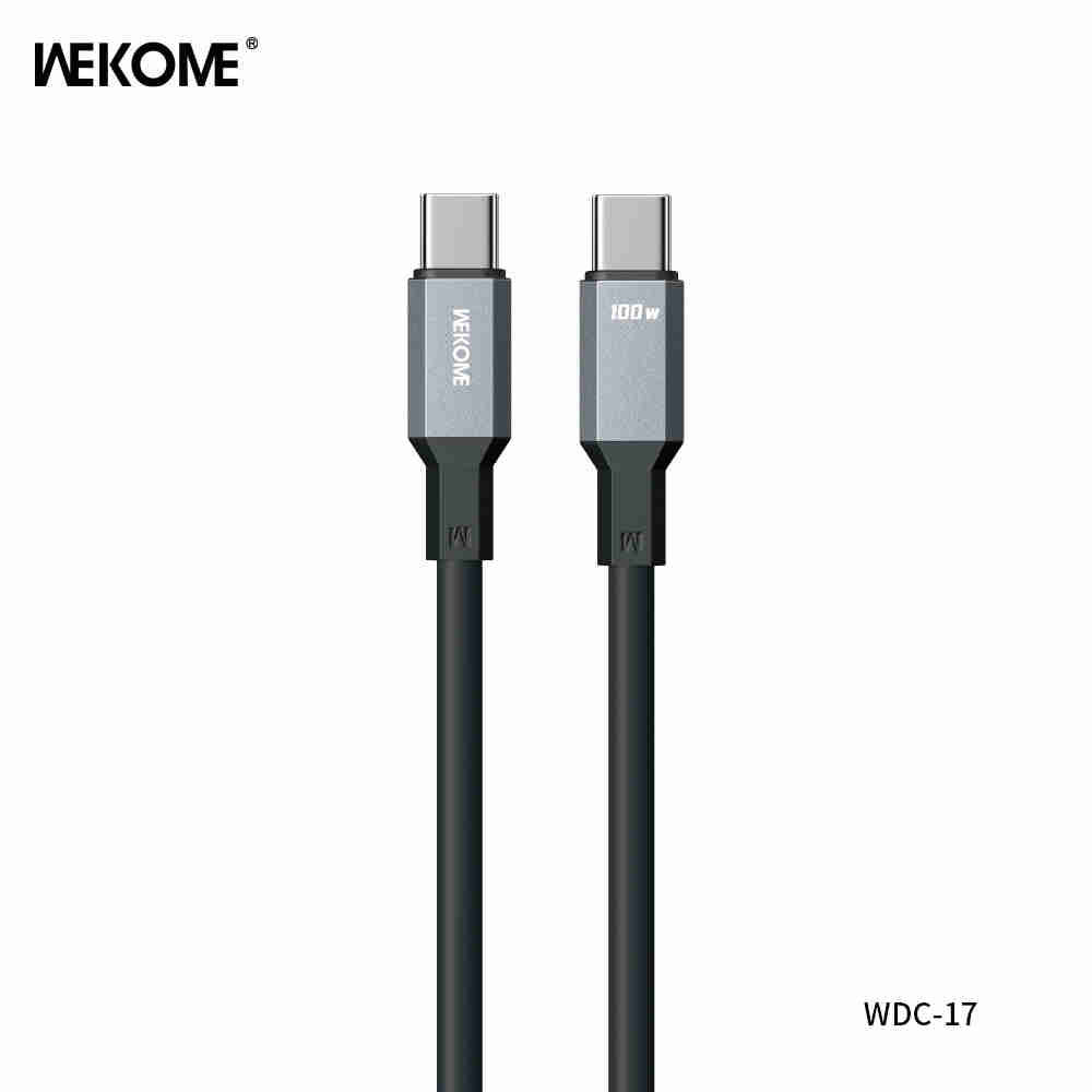WEKOME WDC-17 Tint II Series True Silicone 100W Data Cable Type-C to T ...