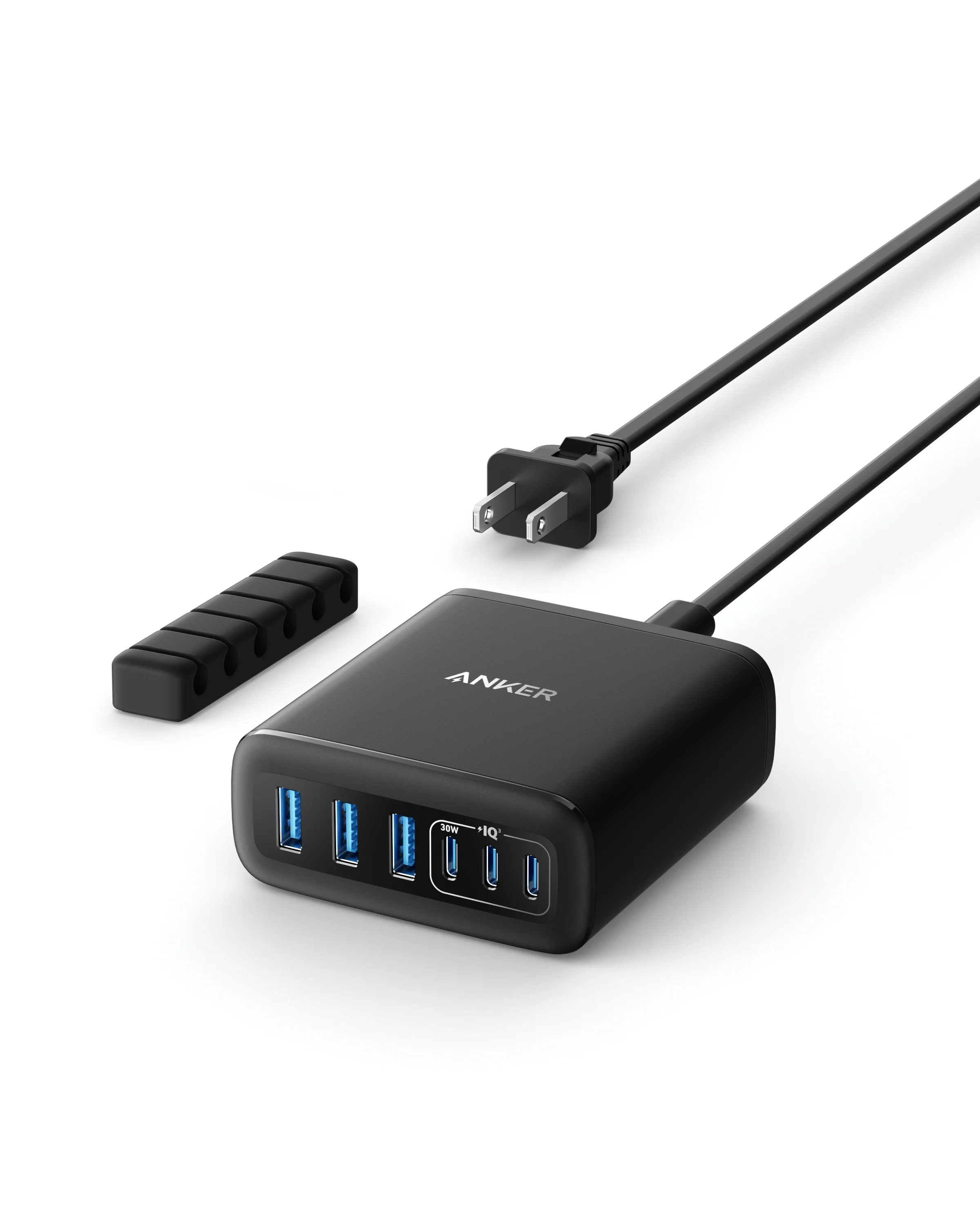 A2154K11 Anker Charger (112W, 6 Ports, GaN) - Black – Level Up