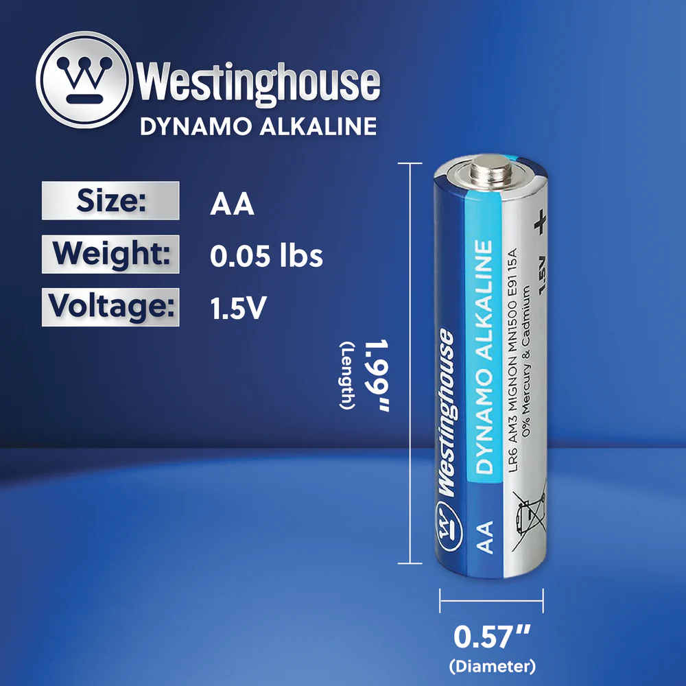 Westinghouse AA Dynamo Alkaline 1.5V Battery 2PCS – Level Up