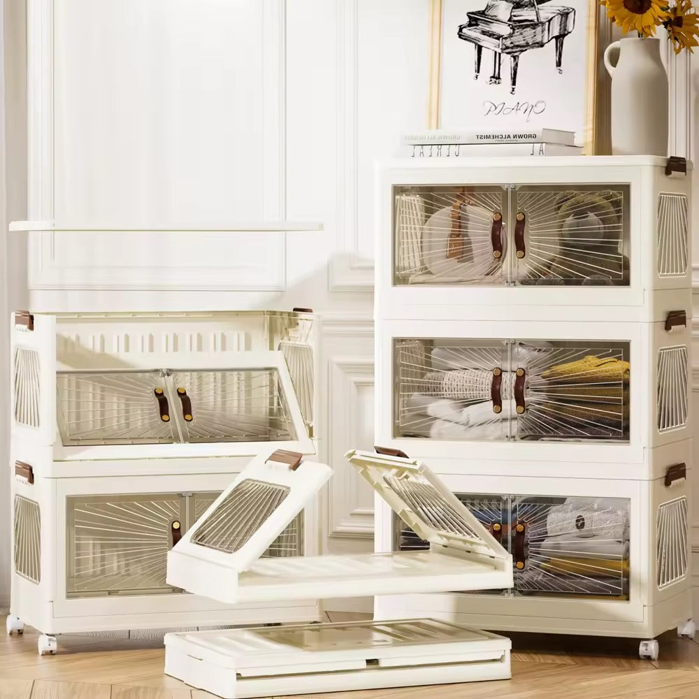 Home Kid Clothes, Toy Organizer, Folding Plastic Storage box – Level Up