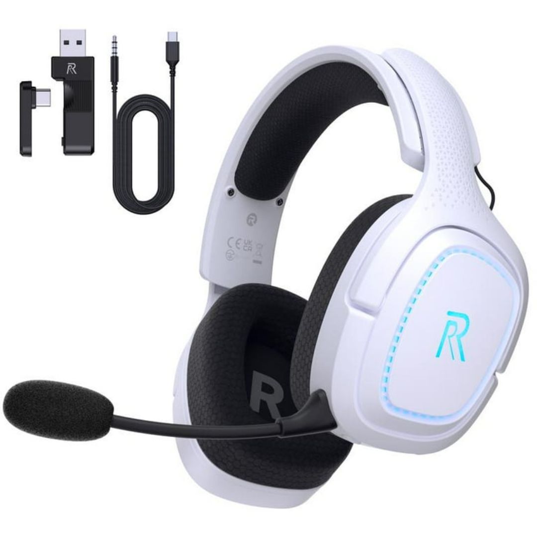 RYR Captain 700 Wireless Gaming Headset - White – Level Up