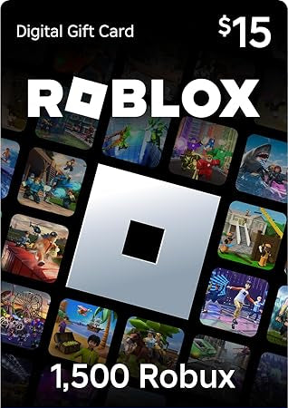 Roblox Digital Gift Card - 15$ (1,500 Robux) - (SMS Delivery) – Level Up