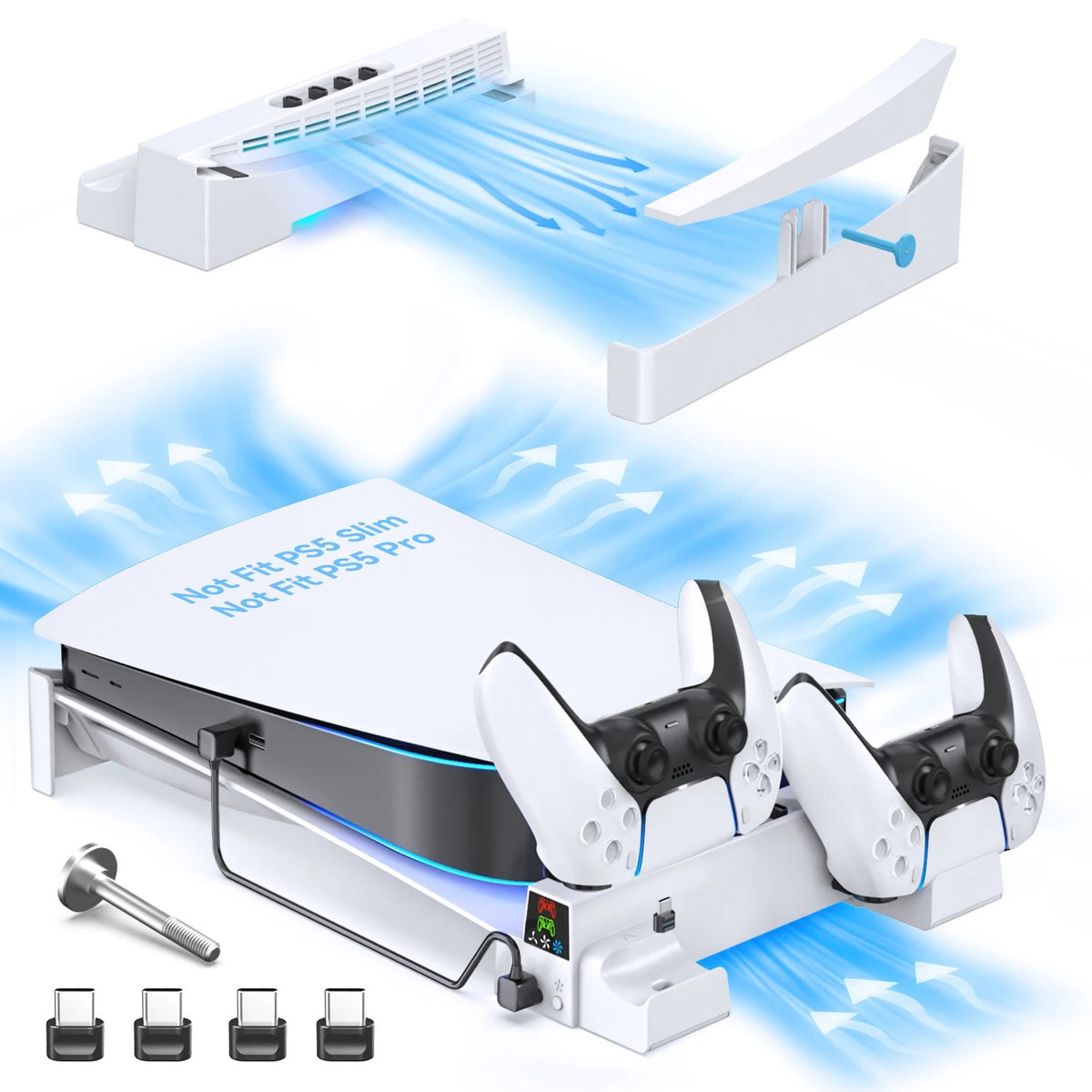 Oivo Horizontal Stand For P5 Disc & Digital Edition - White Level Up