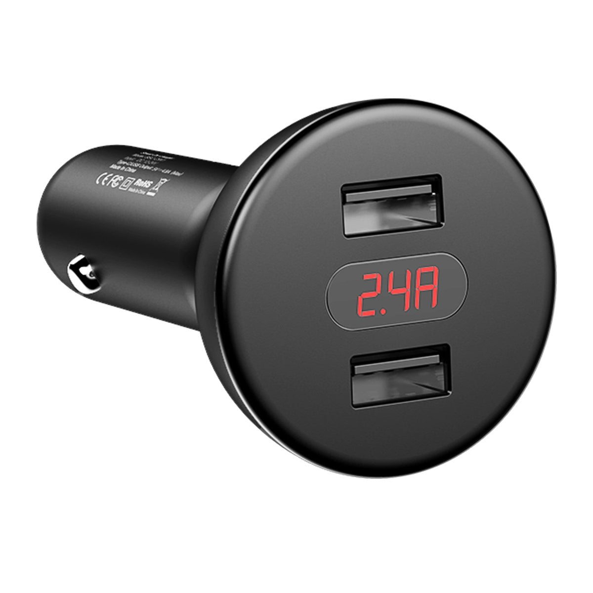 Baseus Shake Head Digital Car Charger - Black Level Up