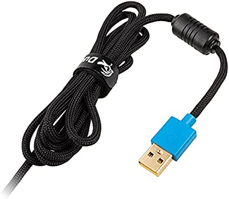 DUCKY FEATHER HAUNO BLUE SWITCHES LIGHTWEIGHT RGB GAMING MOUSE -BLACK ...