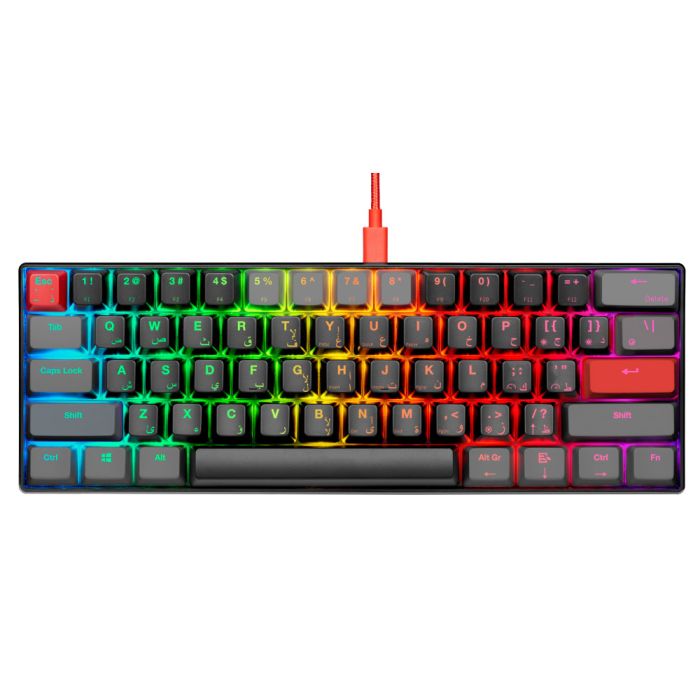 GAMERTEK GK60 Mini Keyboard Pro - Late Night Level Up