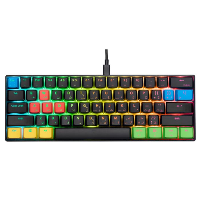 GAMERTEK GK60 Mini Keyboard Pro - Tetriz Level Up
