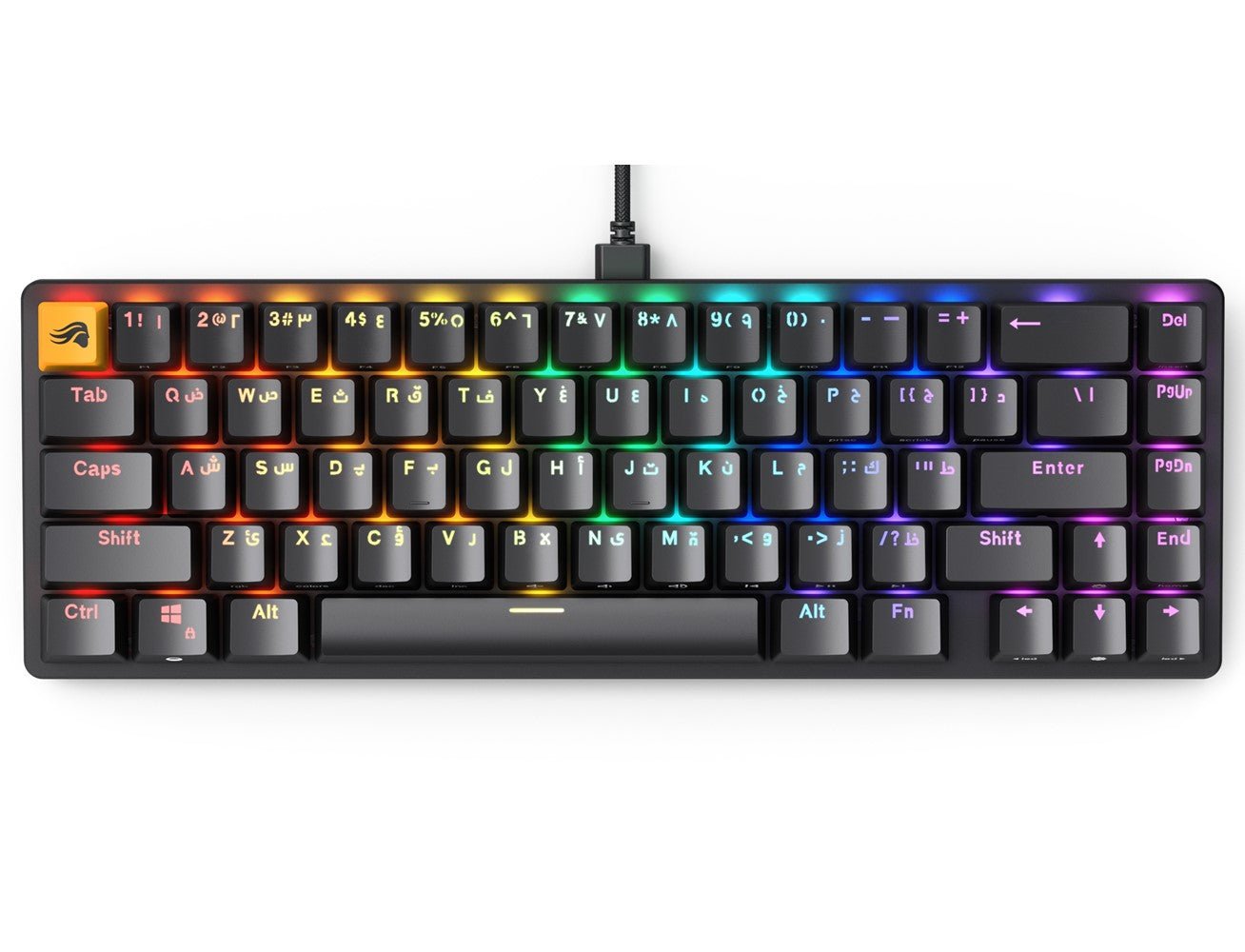 Glorious GMMK2 65% Pre-Built ANSI Wired RGB Mechanical Gaming Keyboard ...