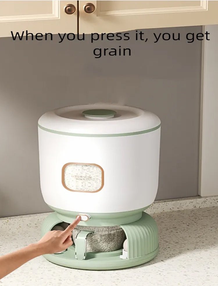 Large 10kg Rice Grain Cereal Dispenser & Storage Container with ...