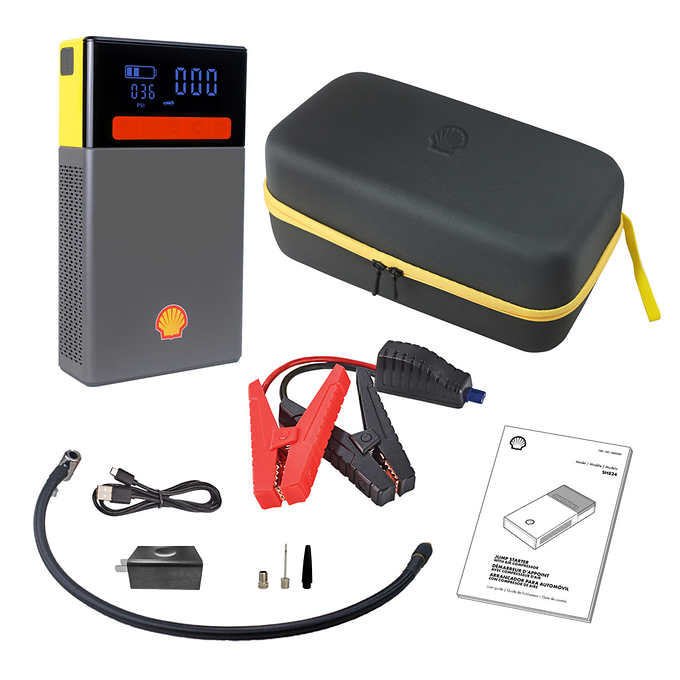Shell SH816 16000mAh / 4 cells Portable Lithium Jump Starter with Air ...